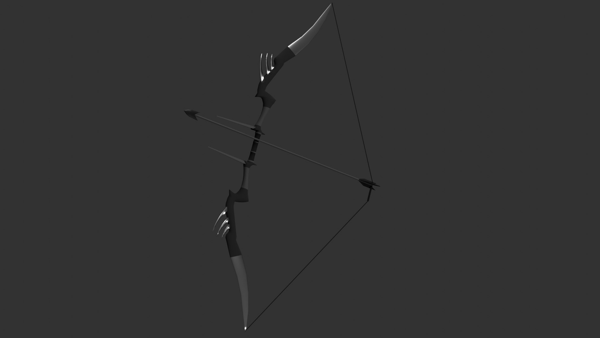 3D model Fantasy Demon Bow - TurboSquid 1736919