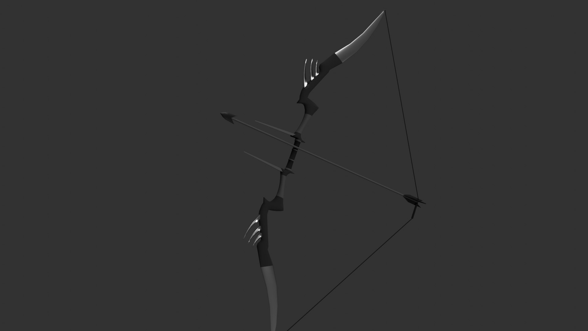 3D model Fantasy Demon Bow - TurboSquid 1736919