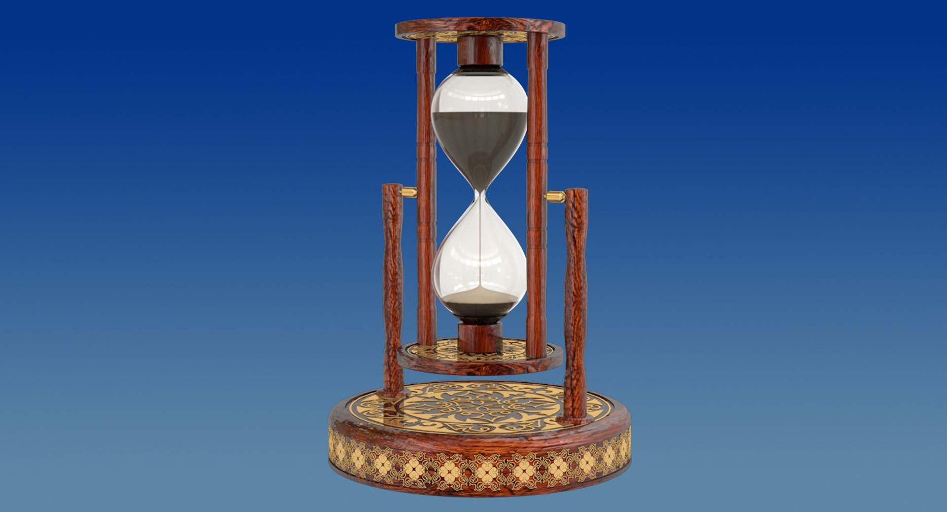 Sandglass Wood C4d