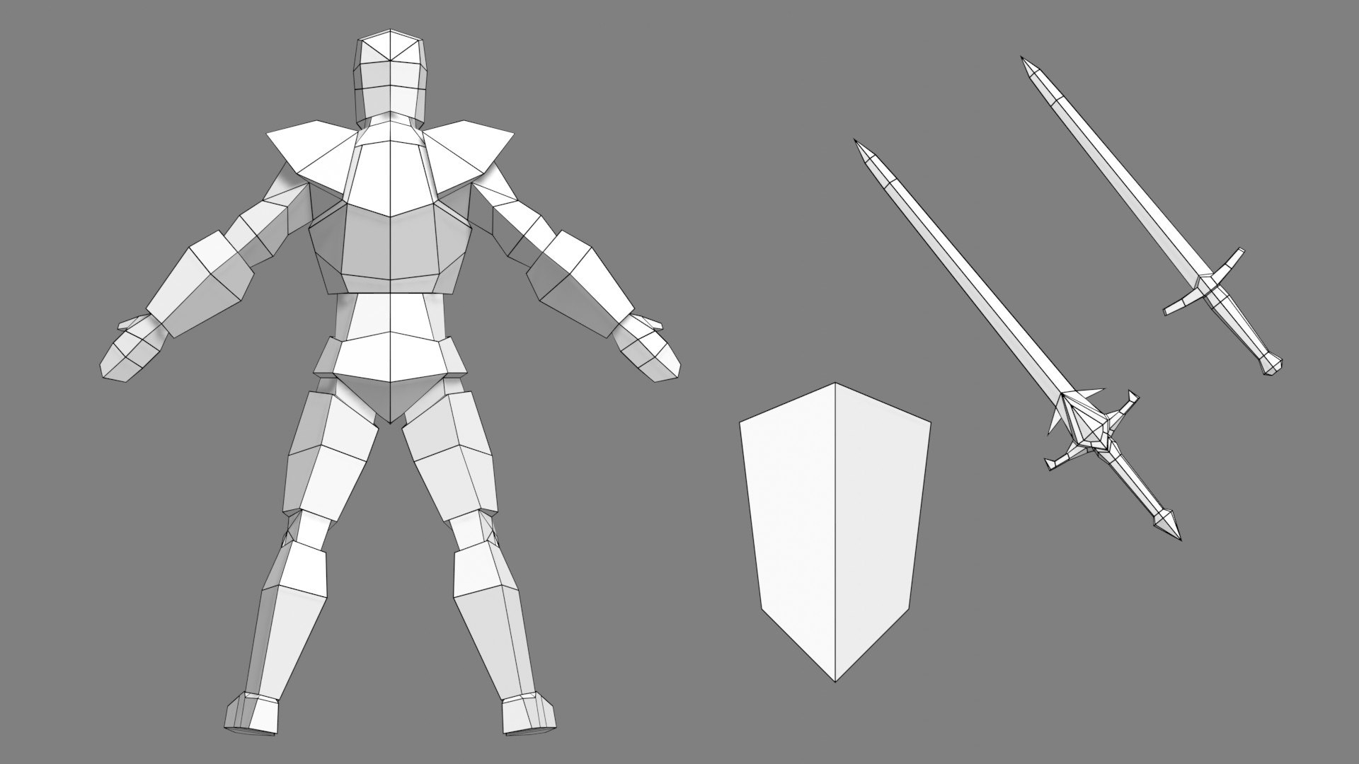 Male knight mesh 3D model - TurboSquid 1507031