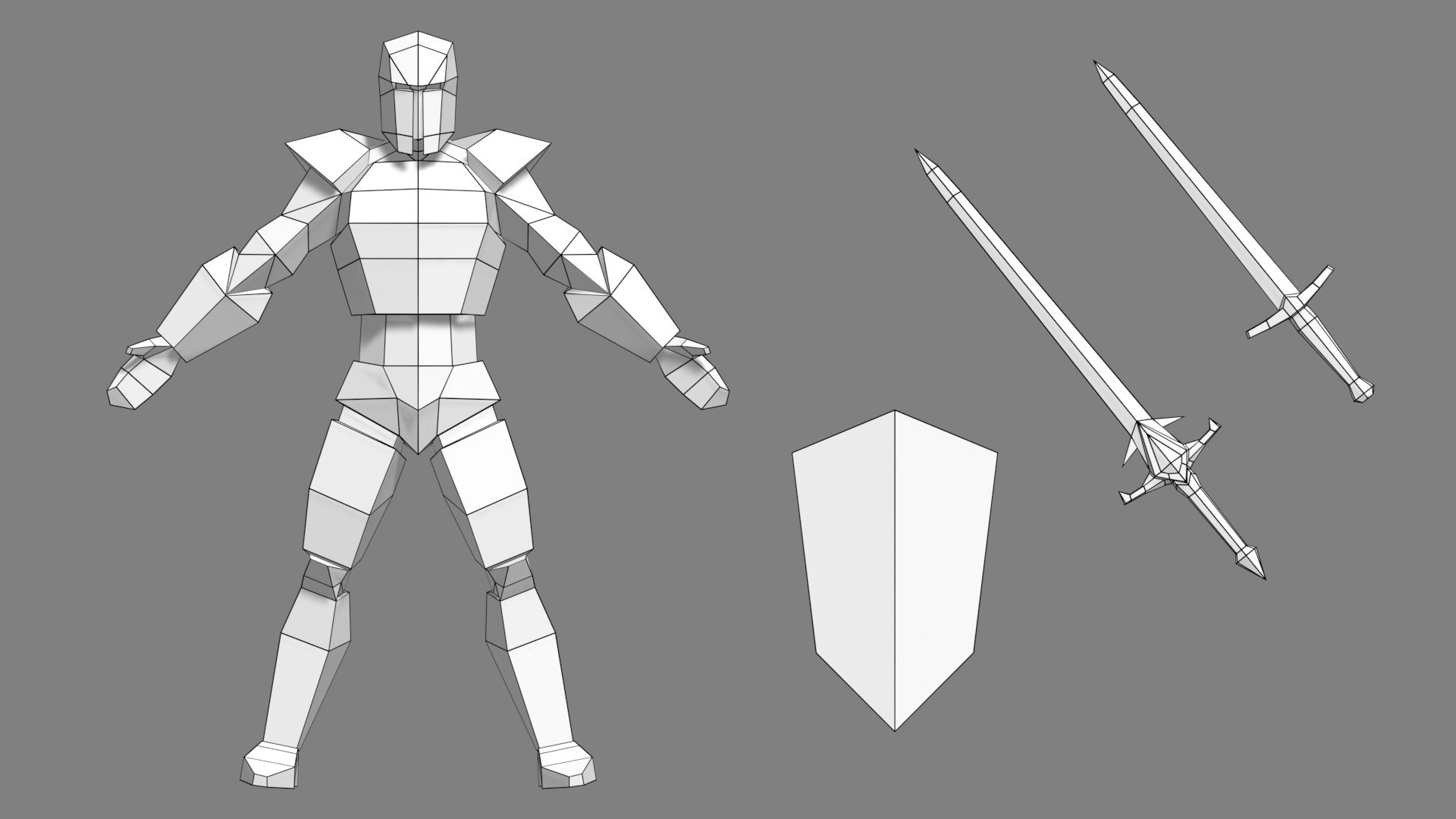 Male knight mesh 3D model - TurboSquid 1507031