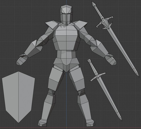 Male knight mesh 3D model - TurboSquid 1507031