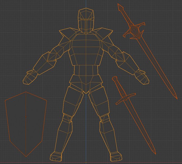 Male knight mesh 3D model - TurboSquid 1507031