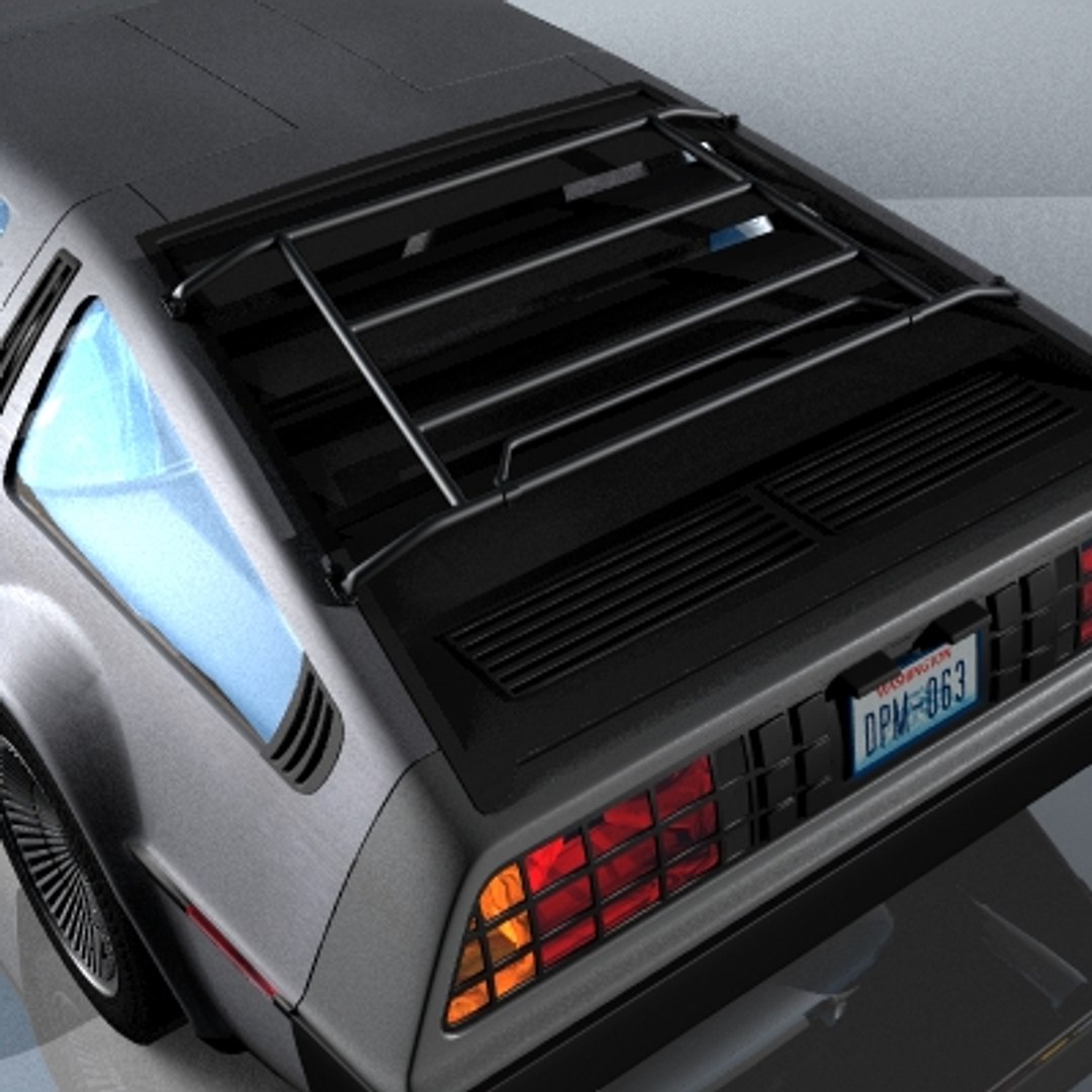 Delorean Car Automobile 3d Model