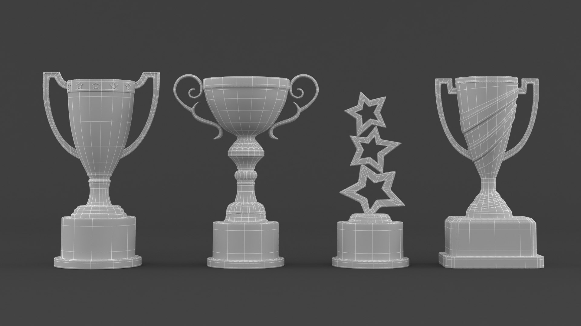 3D Trophy Cup Collection - TurboSquid 2146727