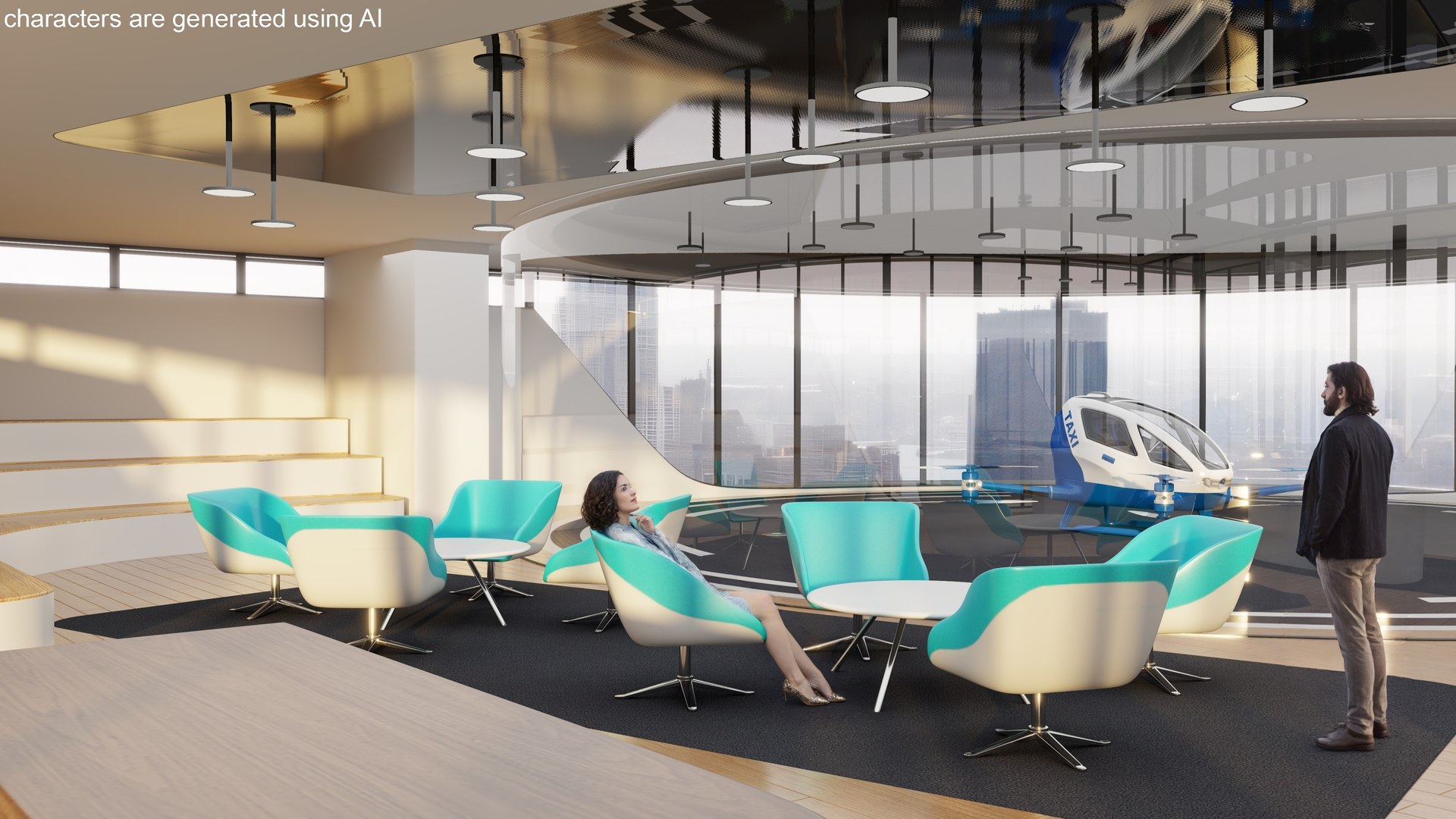 Air Taxi Port 3D Model - TurboSquid 2219814