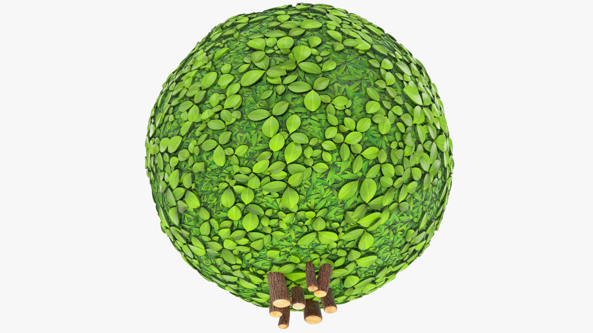 Stylized Sphere Bush V2 3D - TurboSquid 2089148