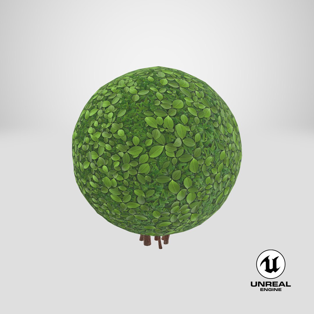 Stylized Sphere Bush V2 3D - TurboSquid 2089148