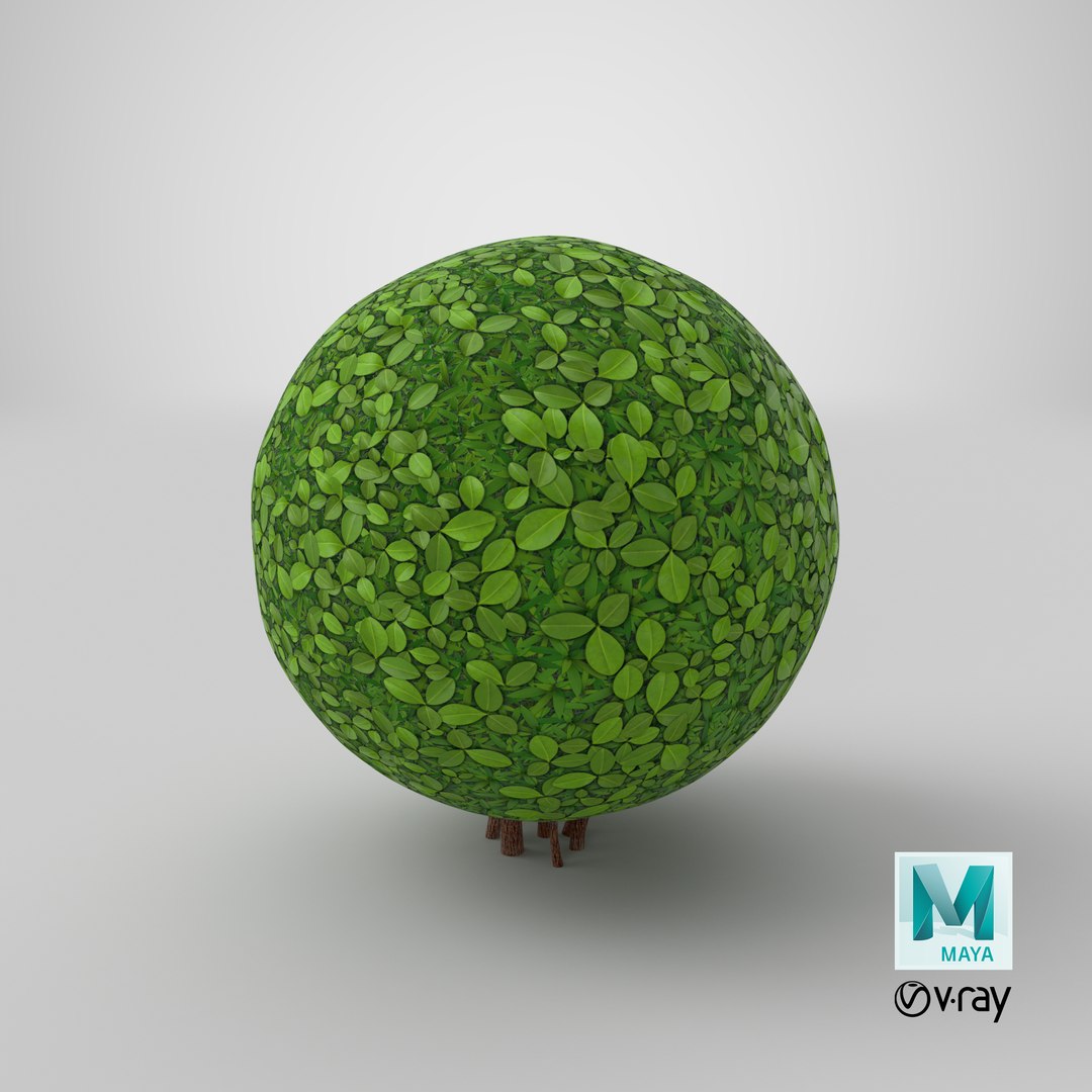 Stylized Sphere Bush V2 3D - TurboSquid 2089148