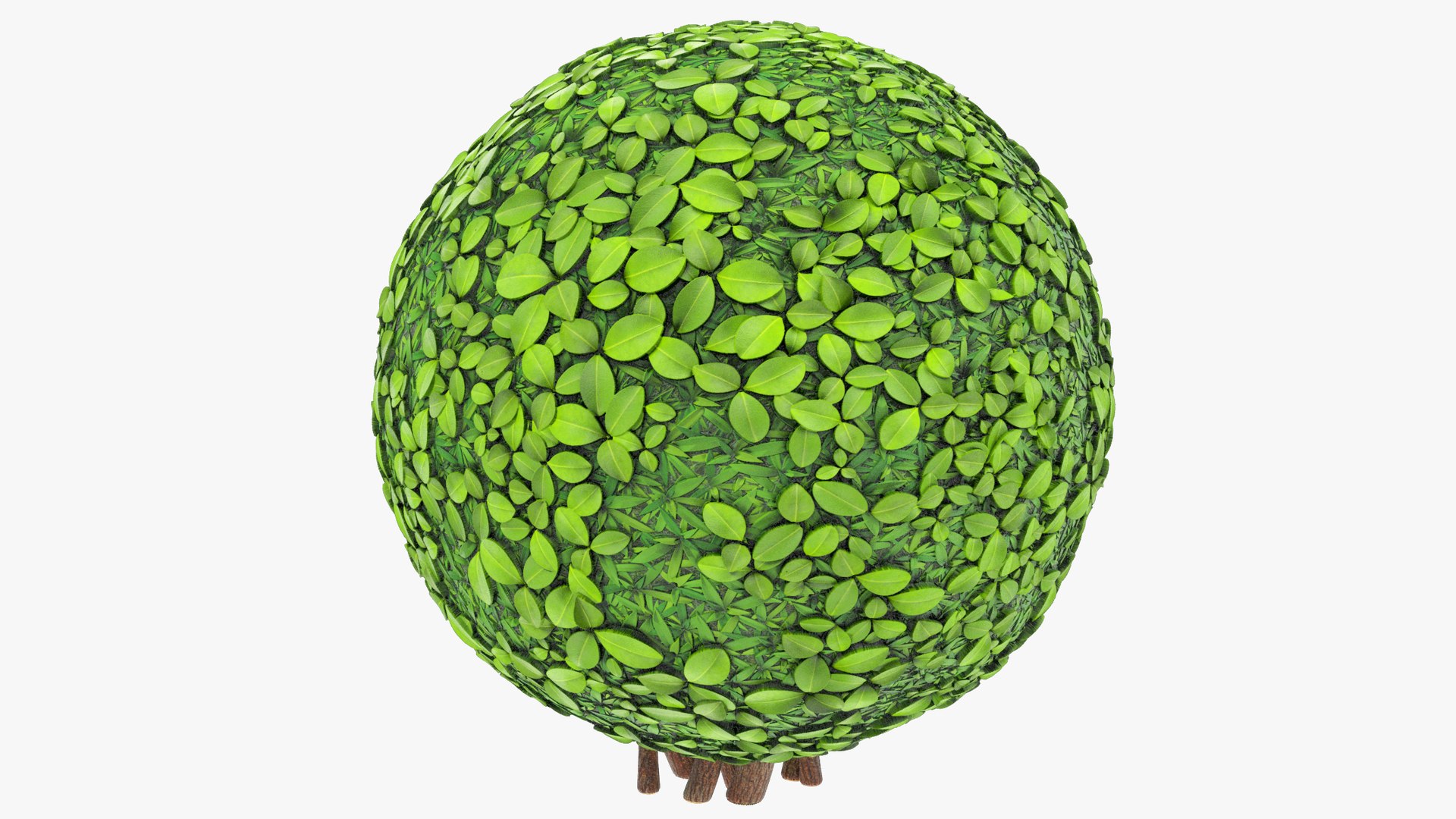 Stylized Sphere Bush V2 3D - TurboSquid 2089148