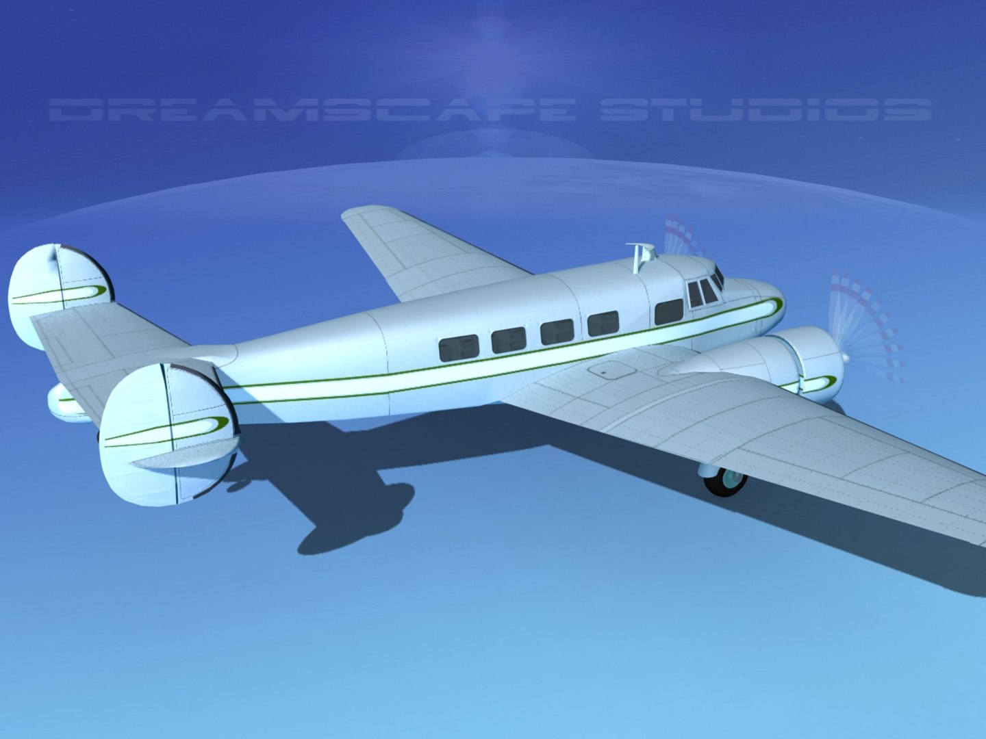 3d Propellers Lockheed L10 Electra Model
