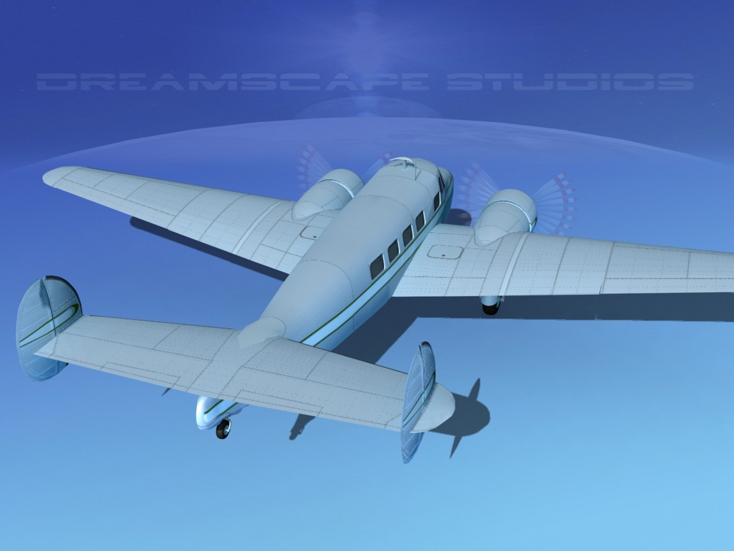 3d Propellers Lockheed L10 Electra Model