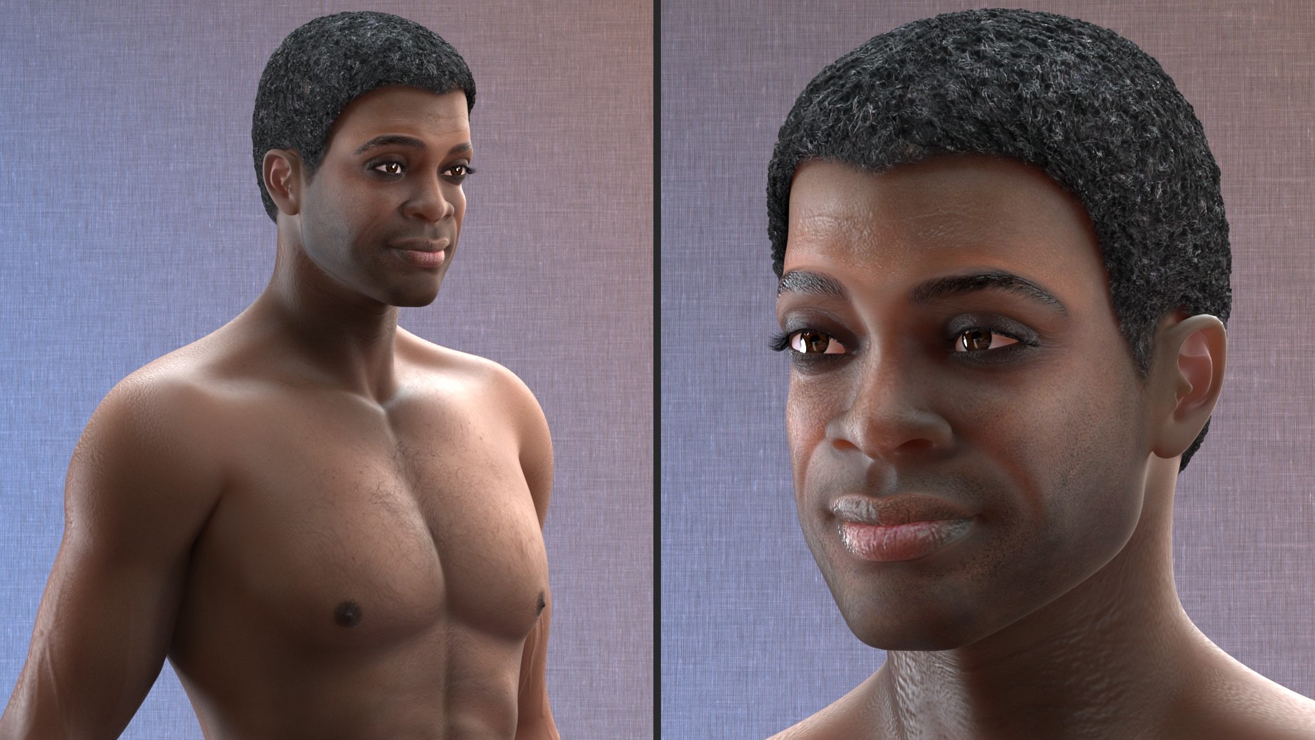 African American Man Male Model - TurboSquid 1705271