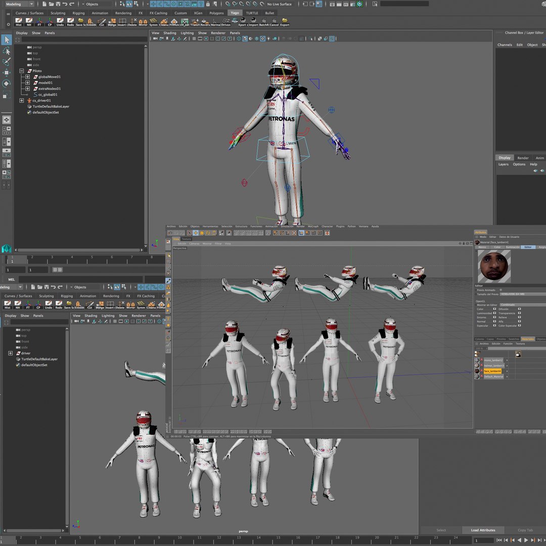 Lewis Hamilton 2018 3D Model - TurboSquid 1336196