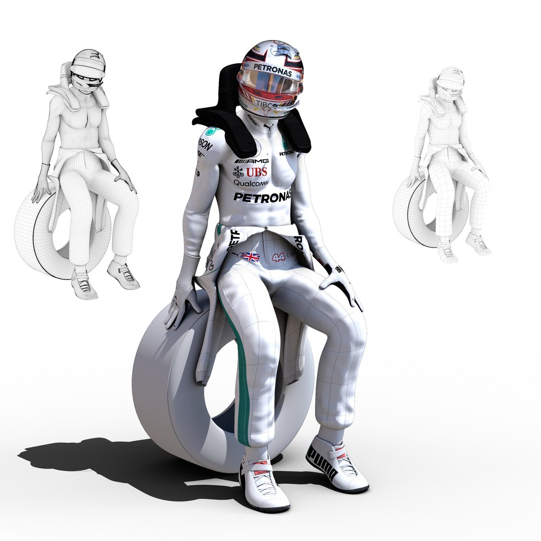 Lewis Hamilton 2018 3D Model - TurboSquid 1336196