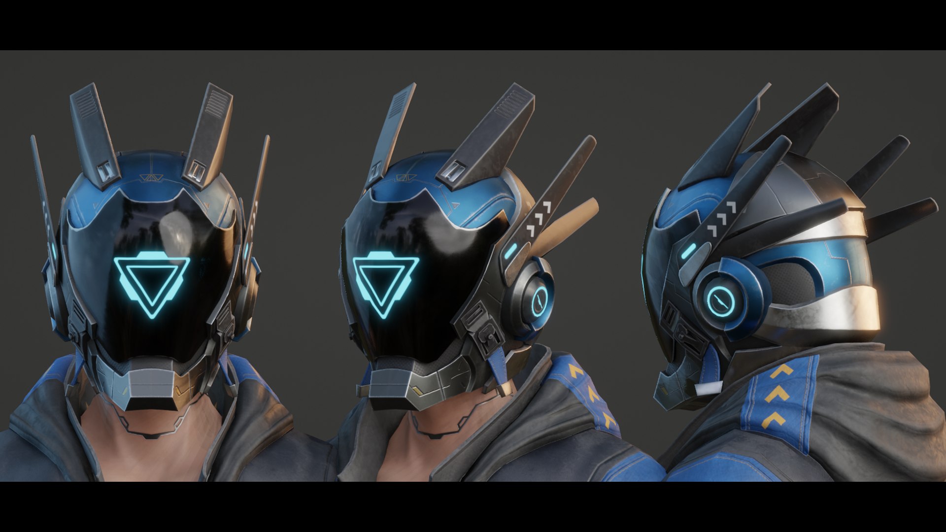 3D Model Fantasy Cyberpunk Swordsman - TurboSquid 2239631