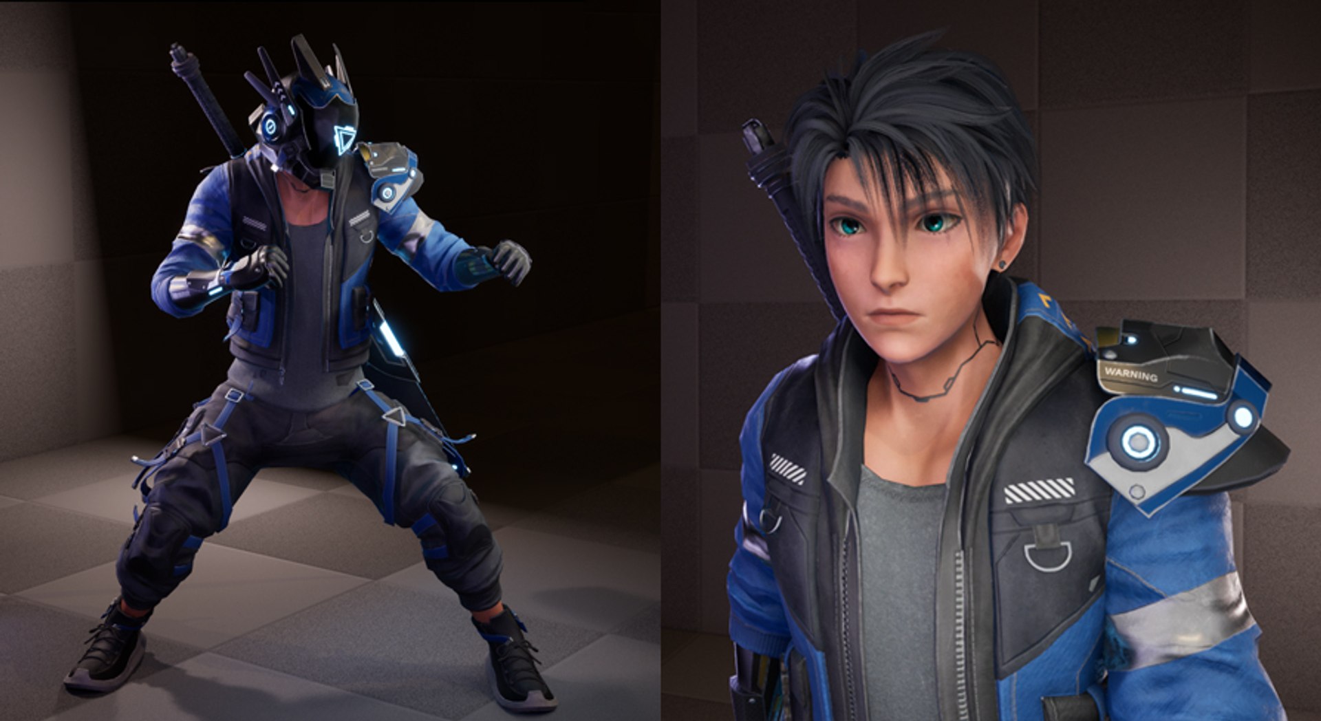 3D Model Fantasy Cyberpunk Swordsman - TurboSquid 2239631