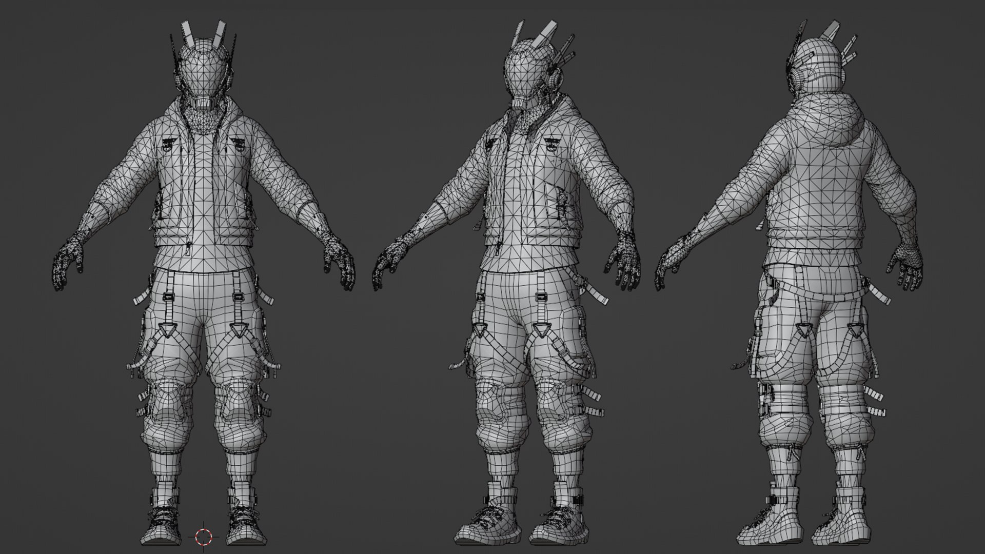 3D Model Fantasy Cyberpunk Swordsman - TurboSquid 2239631