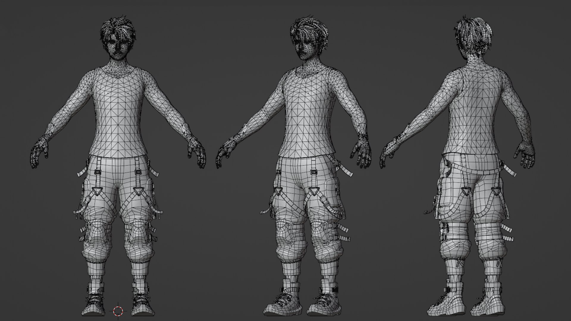 3D Model Fantasy Cyberpunk Swordsman - TurboSquid 2239631