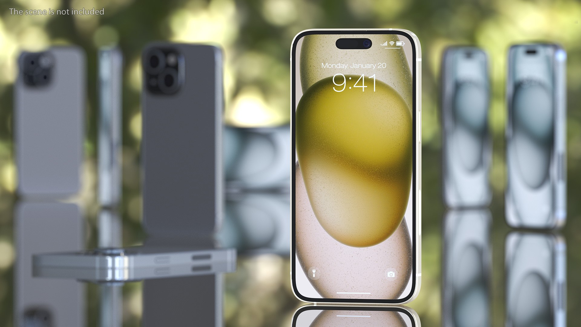 3D IPhone 15 Yellow - TurboSquid 2143592