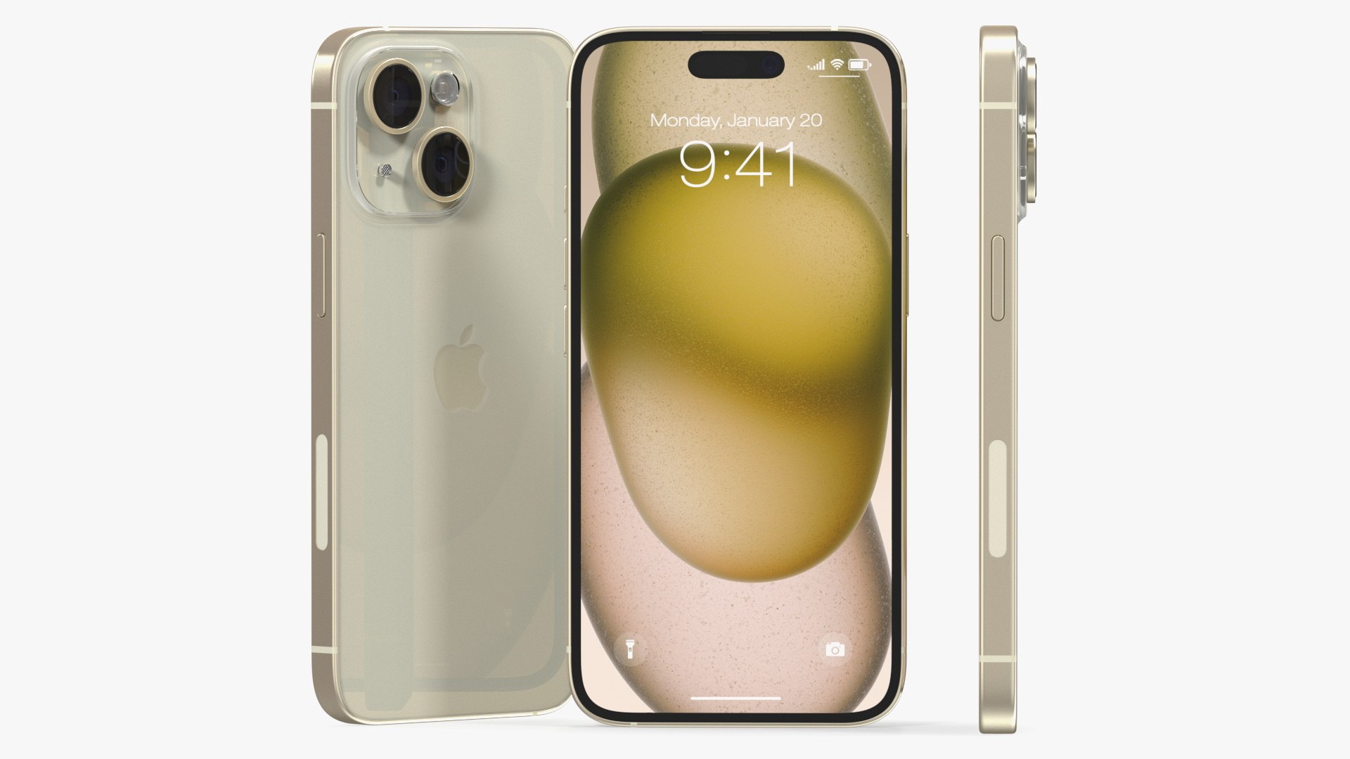 3D IPhone 15 Yellow - TurboSquid 2143592