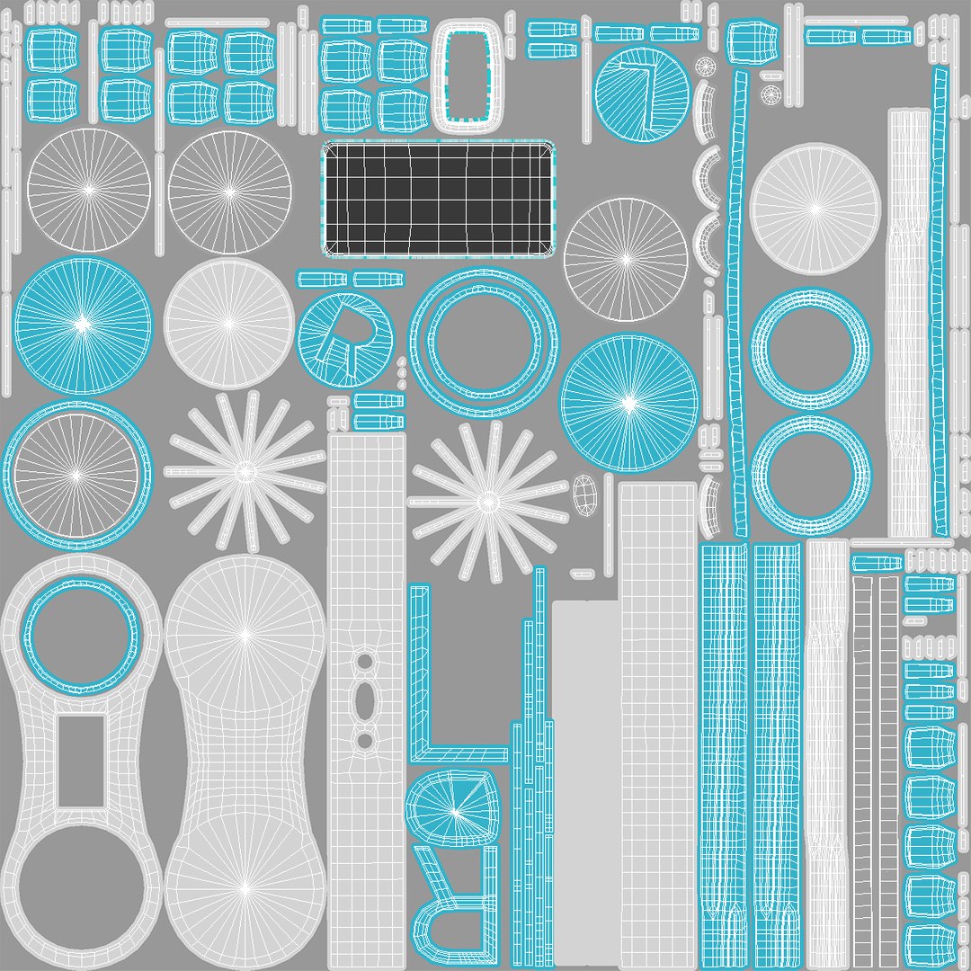 3D Electronic Contact Lens Case Blue Model - TurboSquid 1848628