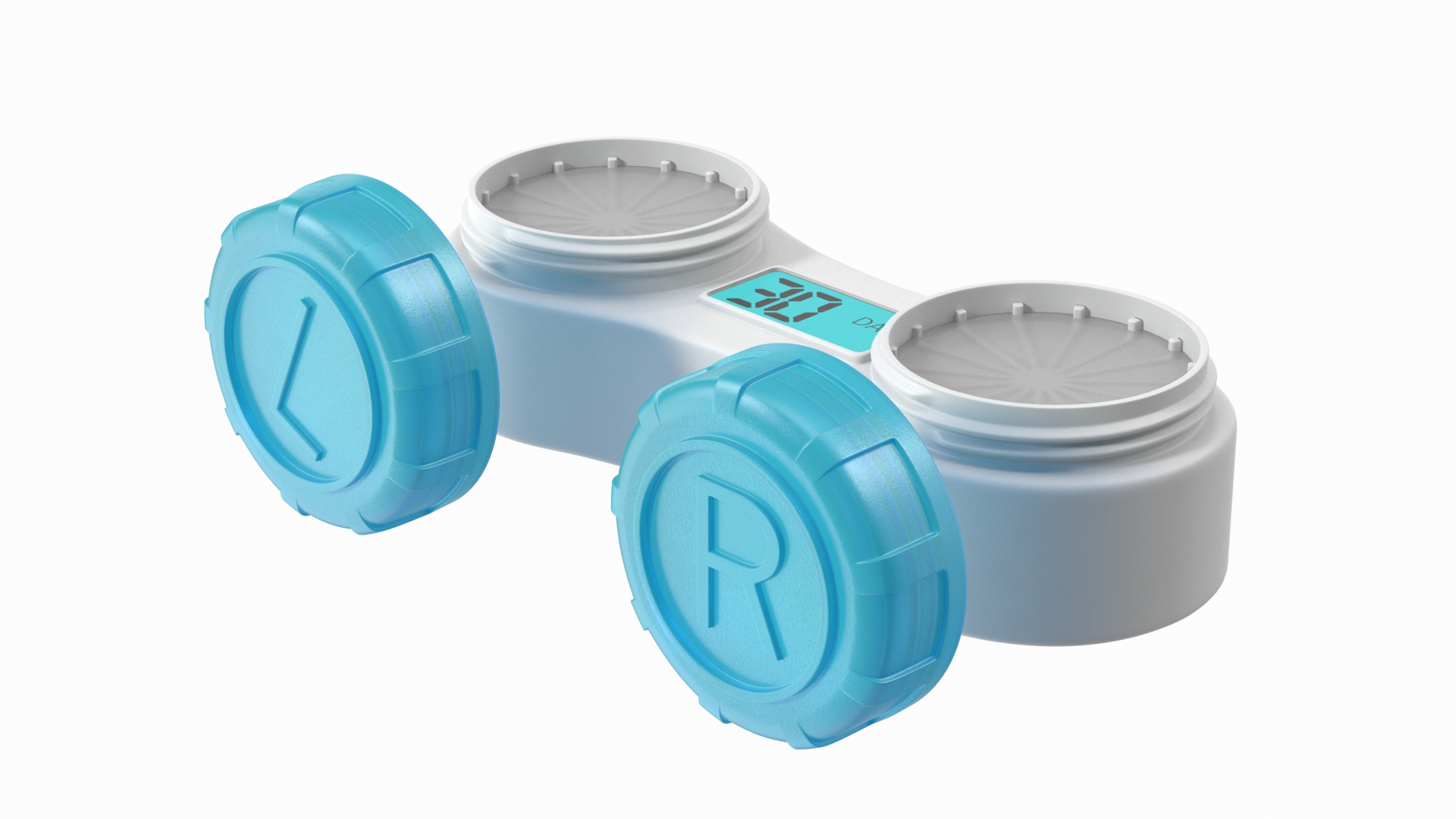 3D Electronic Contact Lens Case Blue Model - TurboSquid 1848628