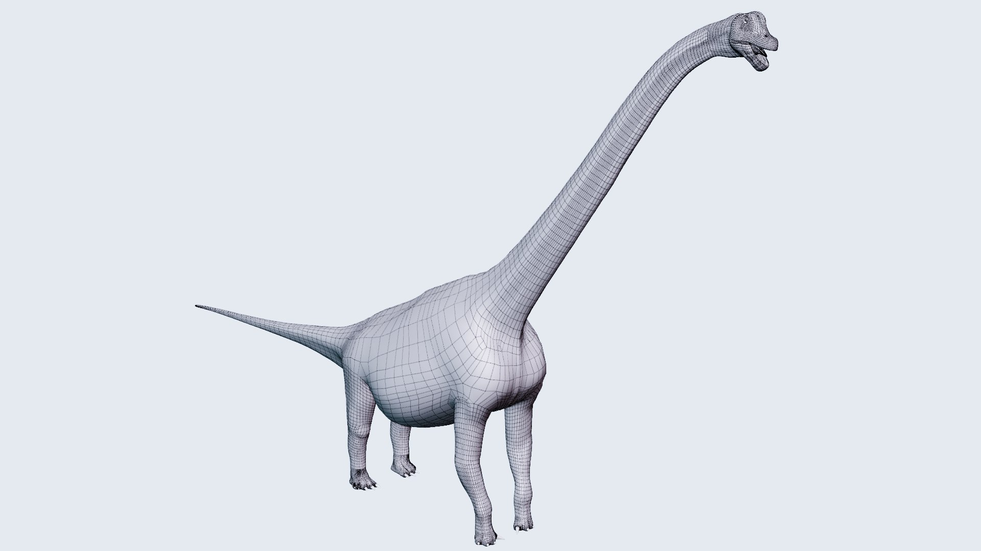3D Model Brachiosaurus-Altitorax - TurboSquid 2396275