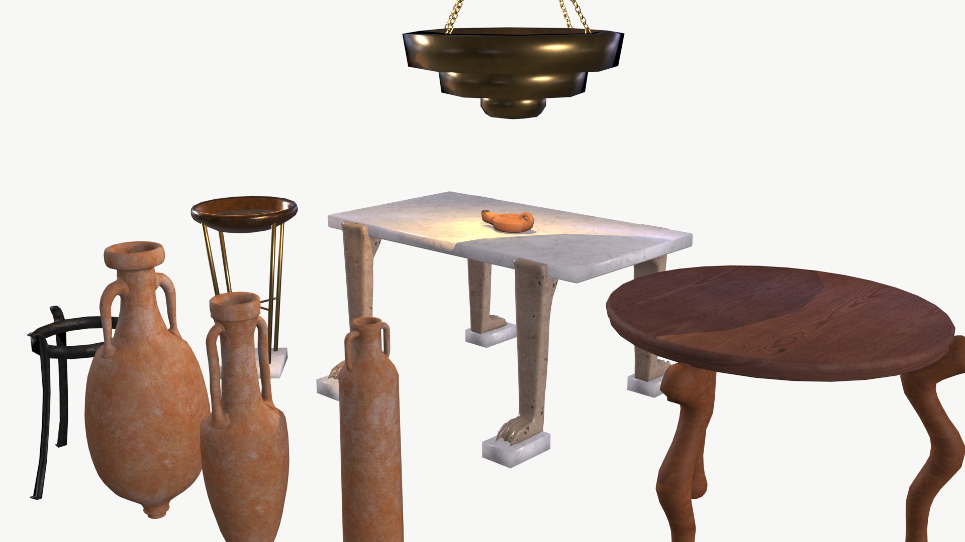 Free Roman Furniture - Roman Villa Pack 3D Model - TurboSquid 1961988