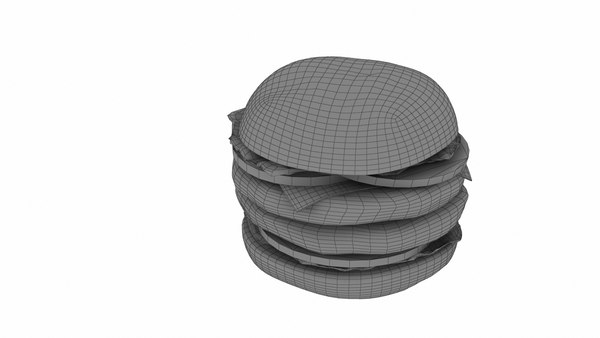 3D chicken burger double model - TurboSquid 1678648
