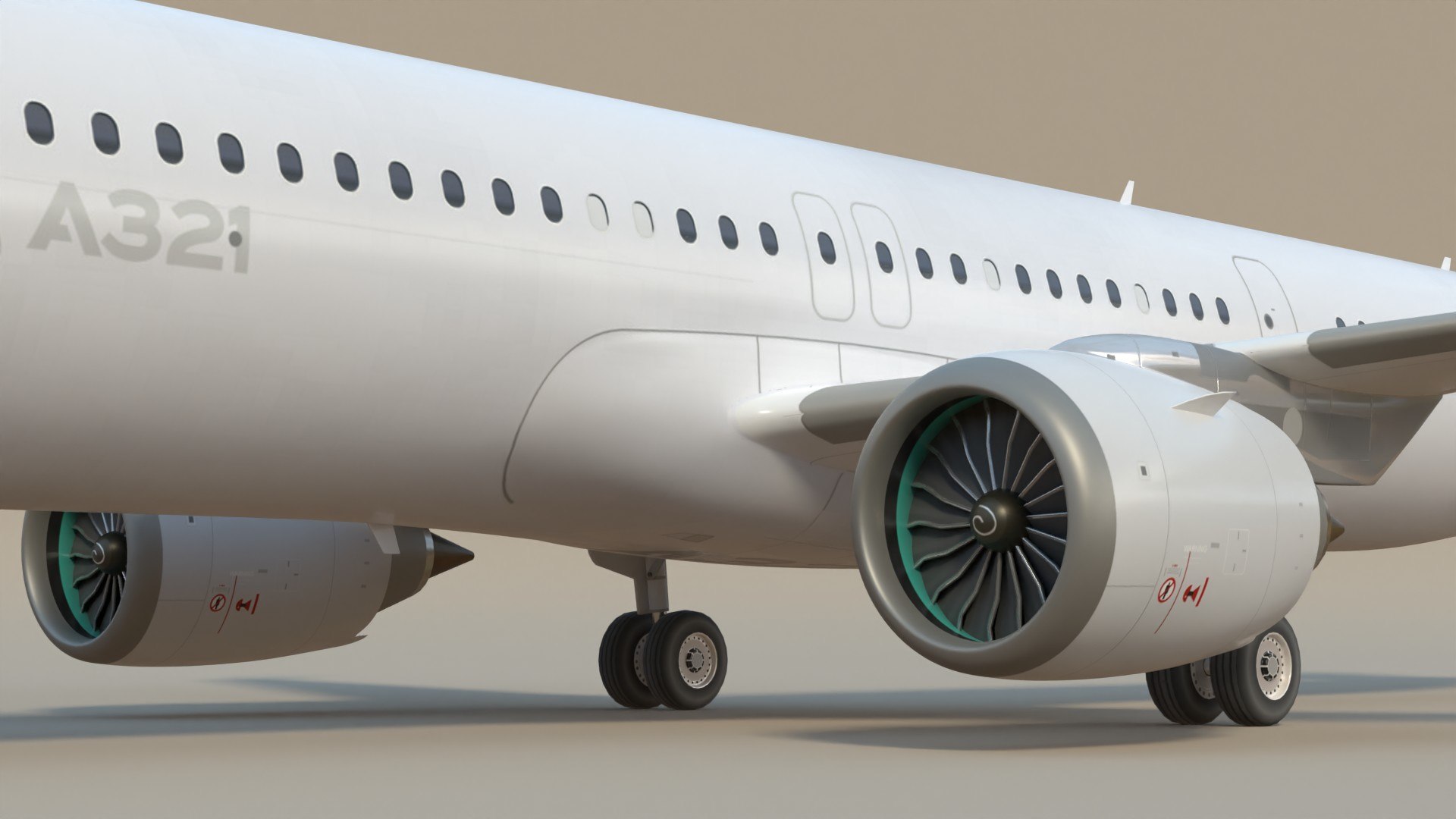 3D A321XLR White Livery SC - TurboSquid 2248218