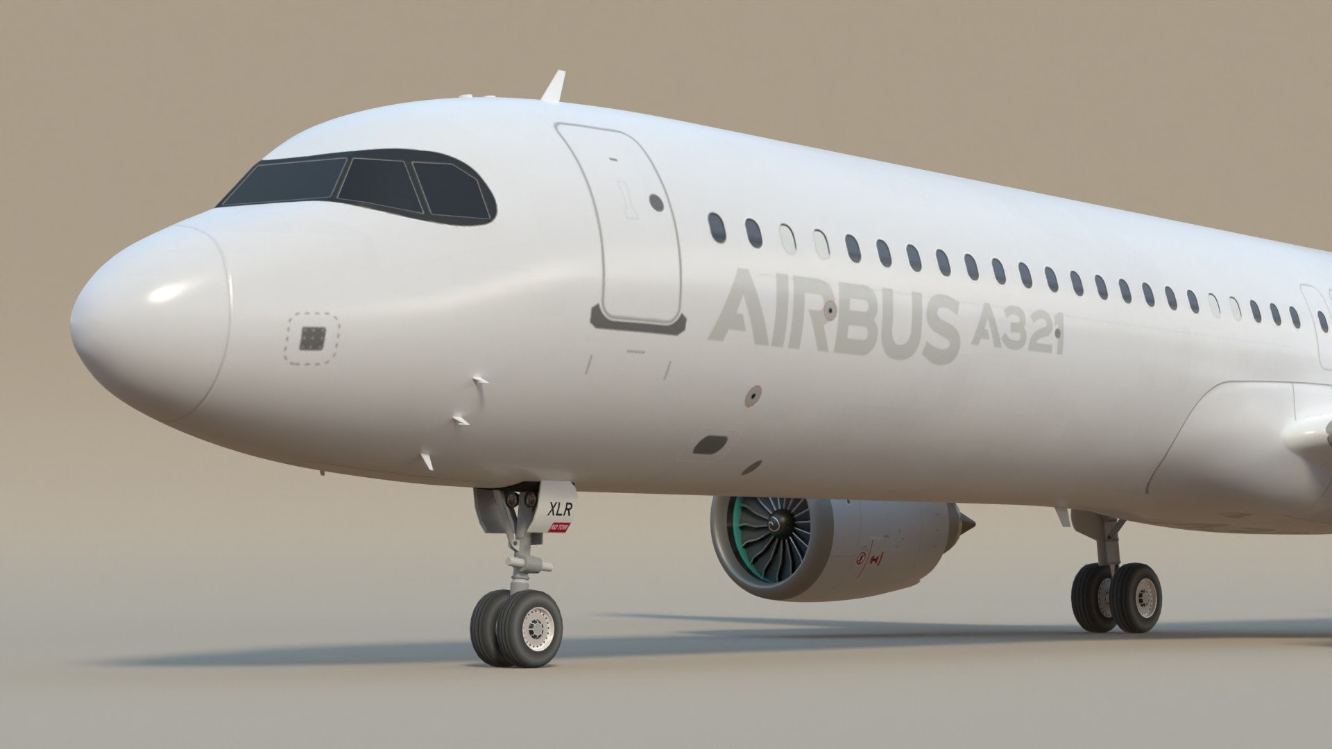 3D A321XLR White Livery SC - TurboSquid 2248218