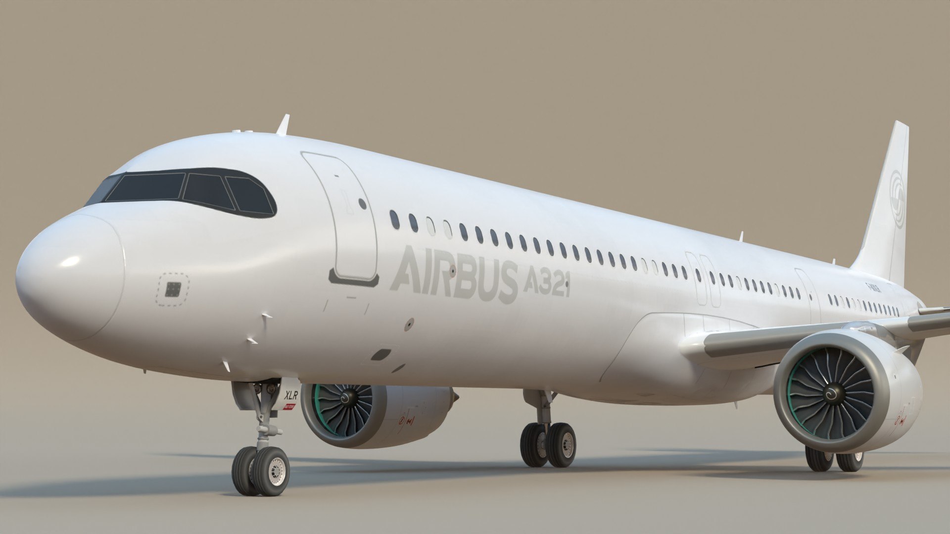 3D A321XLR White Livery SC - TurboSquid 2248218