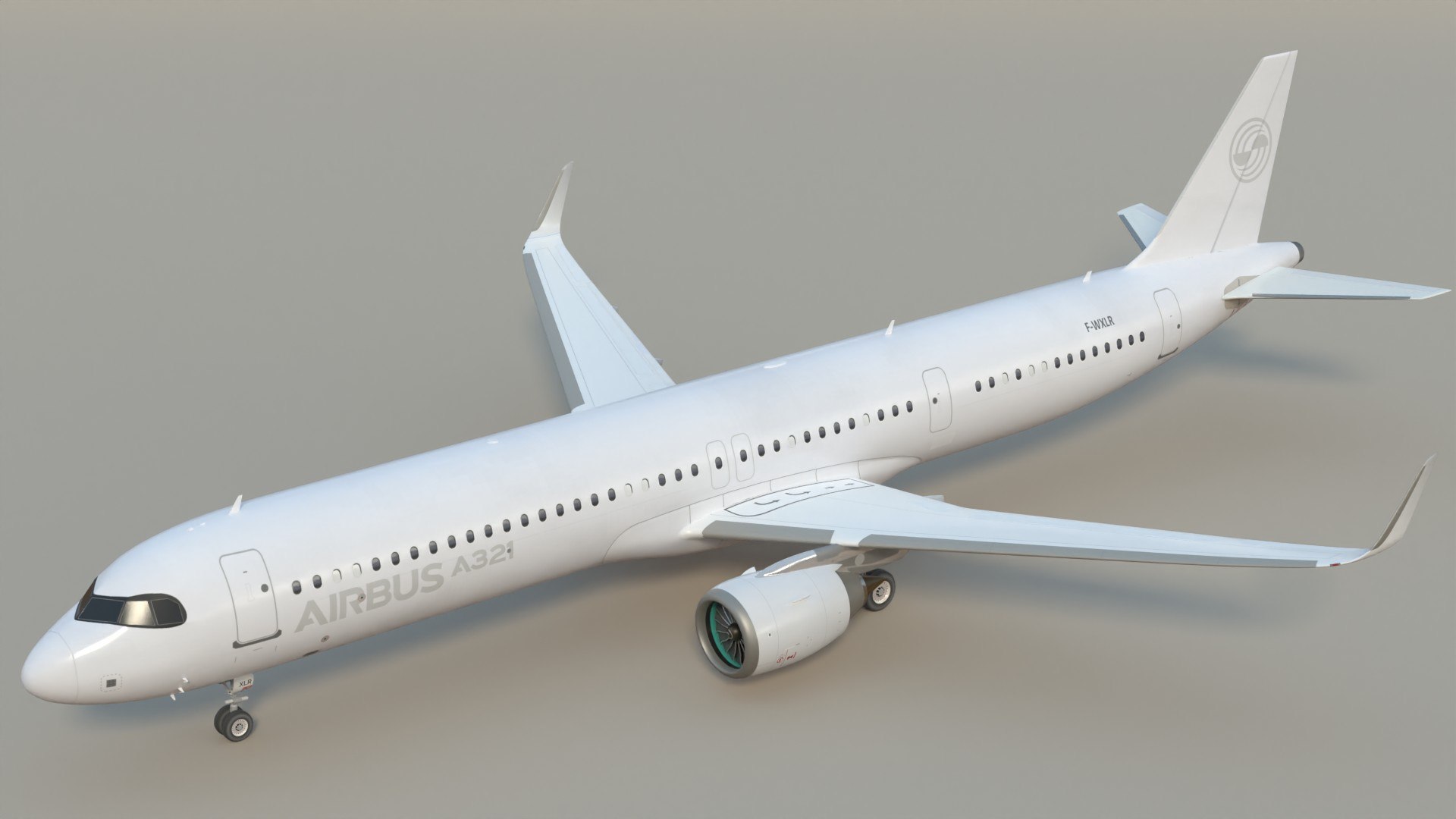 3D A321XLR White Livery SC - TurboSquid 2248218