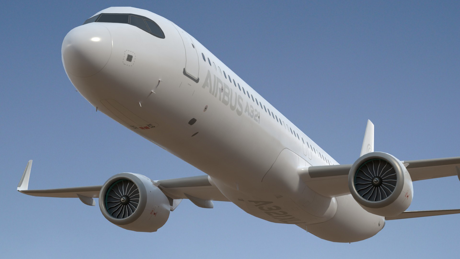 3D A321XLR White Livery SC - TurboSquid 2248218
