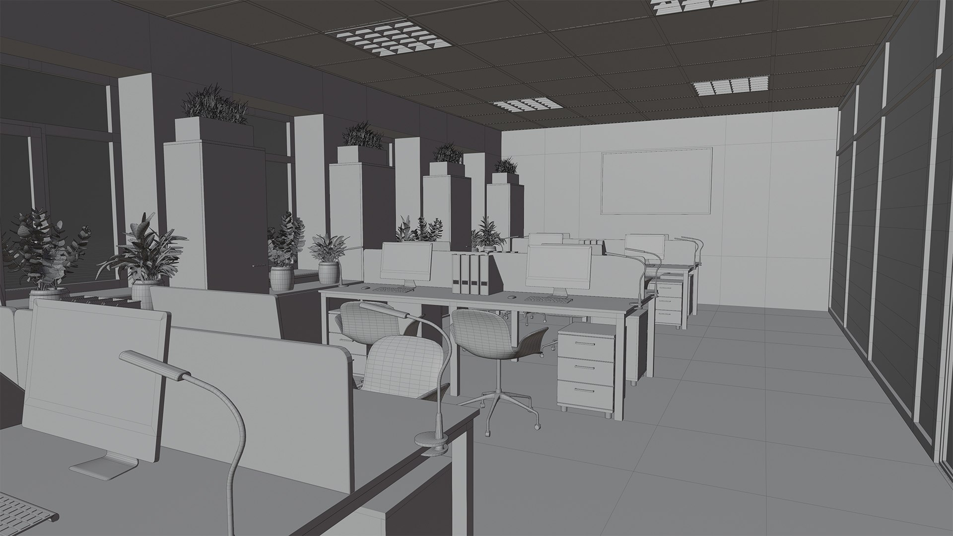 Office Model - TurboSquid 1955072