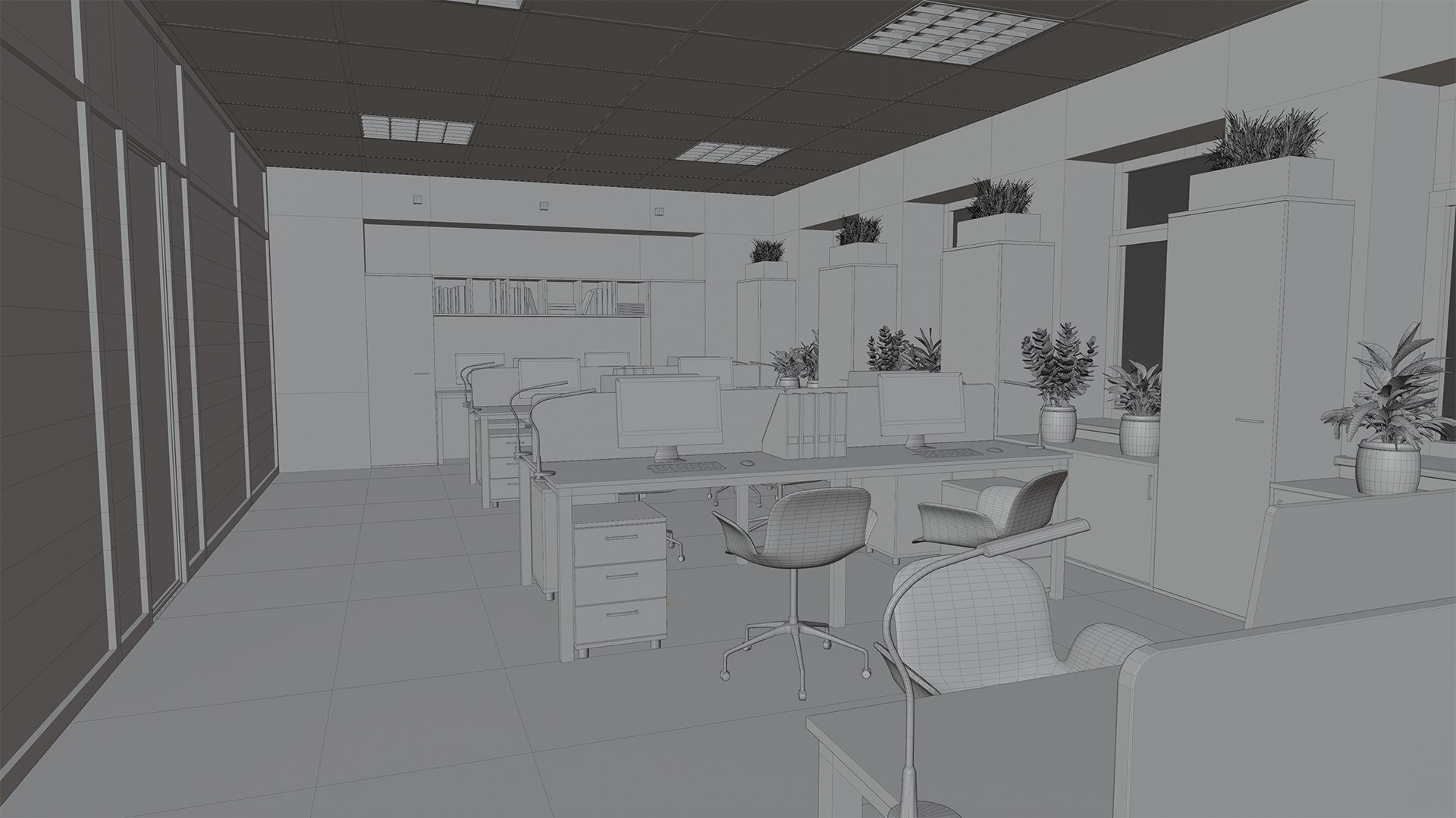 Office Model - TurboSquid 1955072