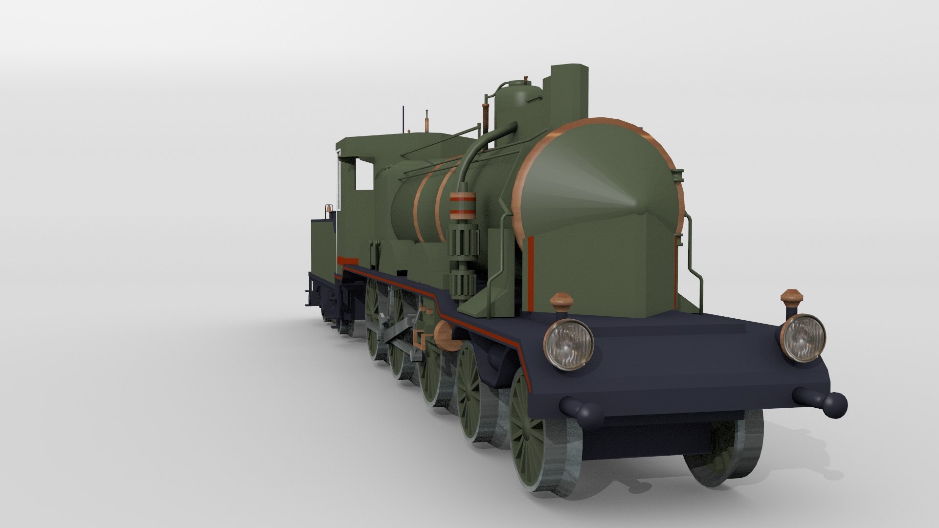 Historical Swiss Steam Locomotive 3D Model | 1146772 | TurboSquid
