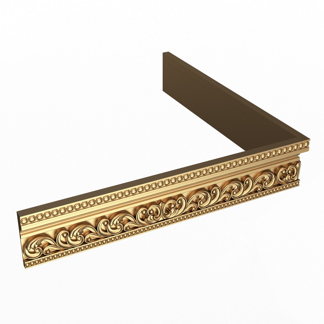 3D Cornice Decoration Molding 013 270 Degree - TurboSquid 2156803