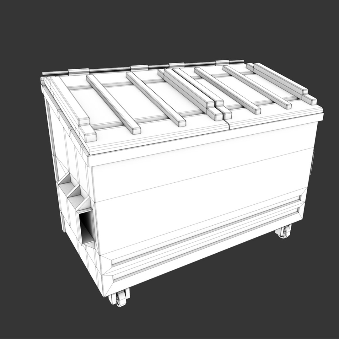 Duster Bin 3D Model - TurboSquid 1168217