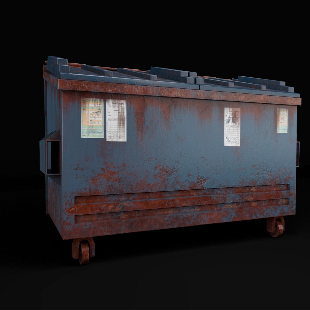 Duster Bin 3D Model - TurboSquid 1168217