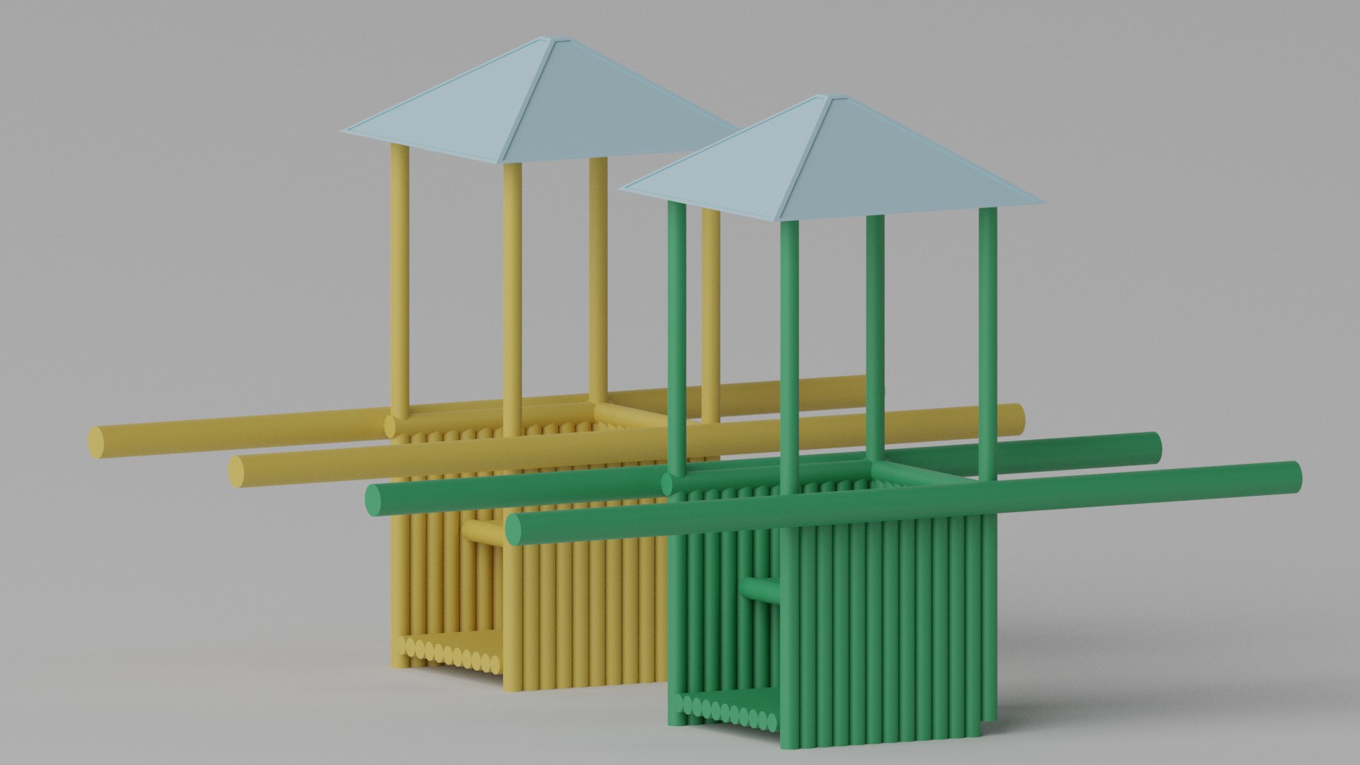 3D Bamboo Palanquin - TurboSquid 2502124
