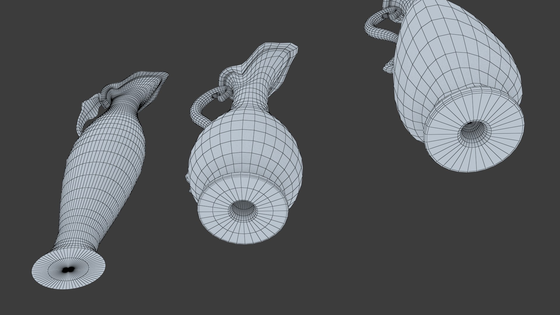 3D Clay Pitchers Collection Model - TurboSquid 1986072