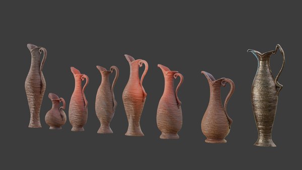 3D Clay Pitchers Collection model - TurboSquid 1986072