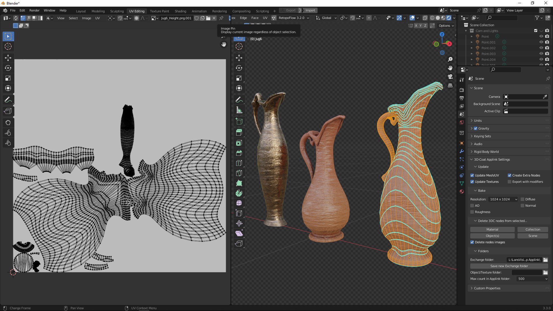 3D Clay Pitchers Collection Model - TurboSquid 1986072