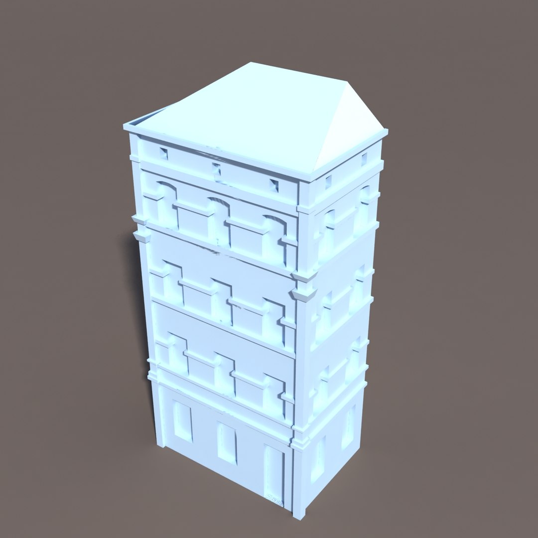 Building Exterior Modelled 3d Model