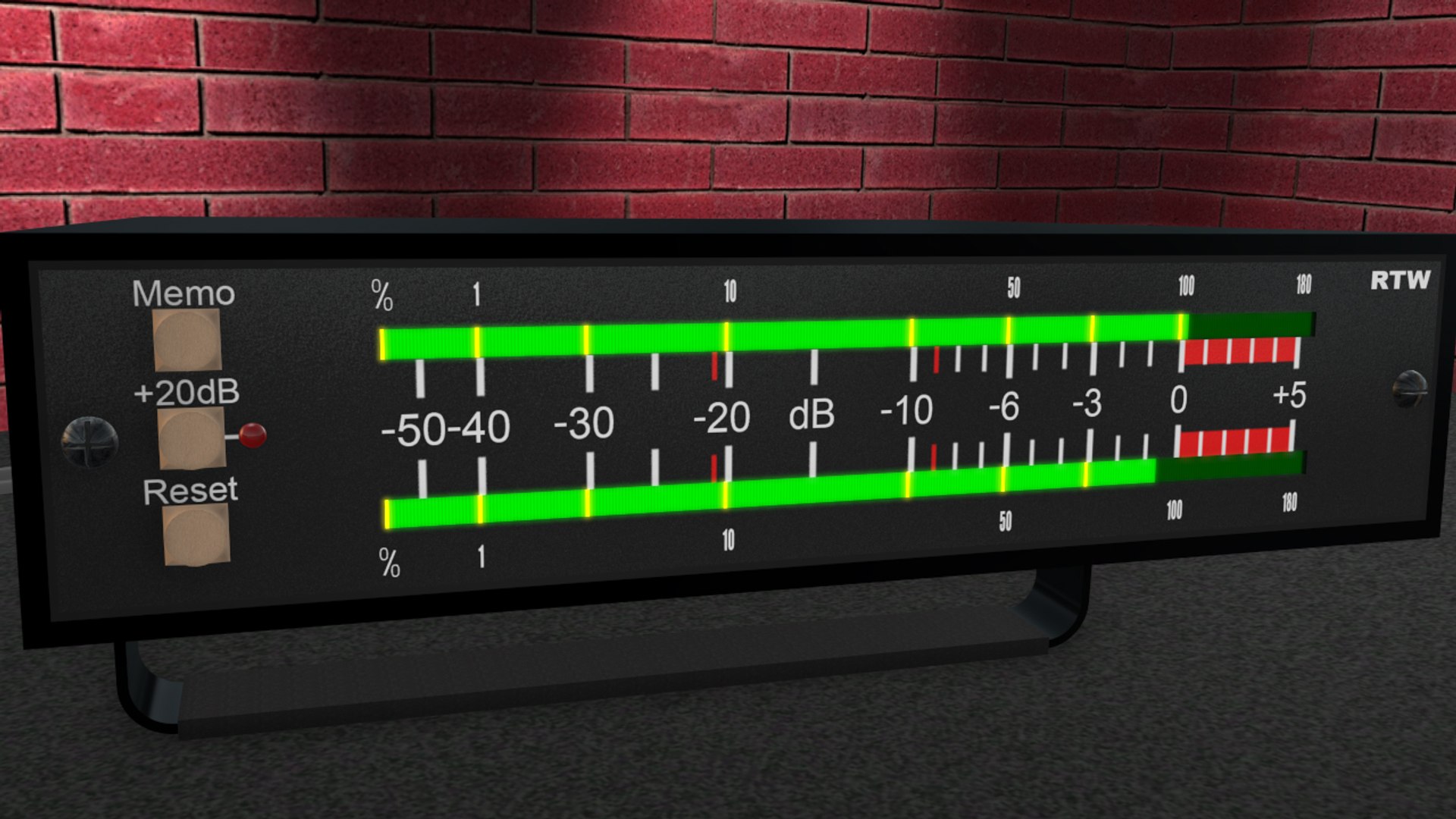 Mixer Peakmeter Element3d Obj