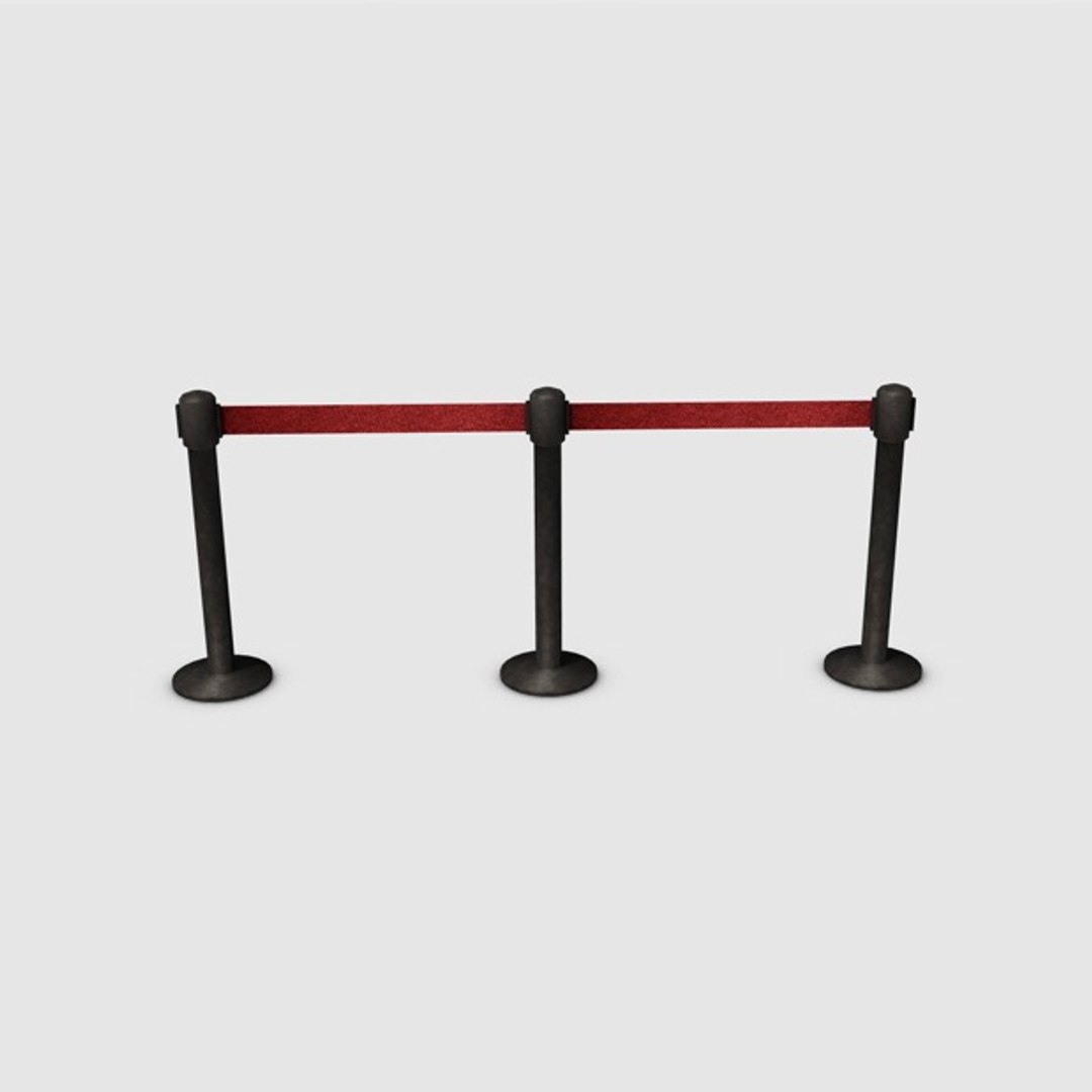 Rope Barrier 3d Model