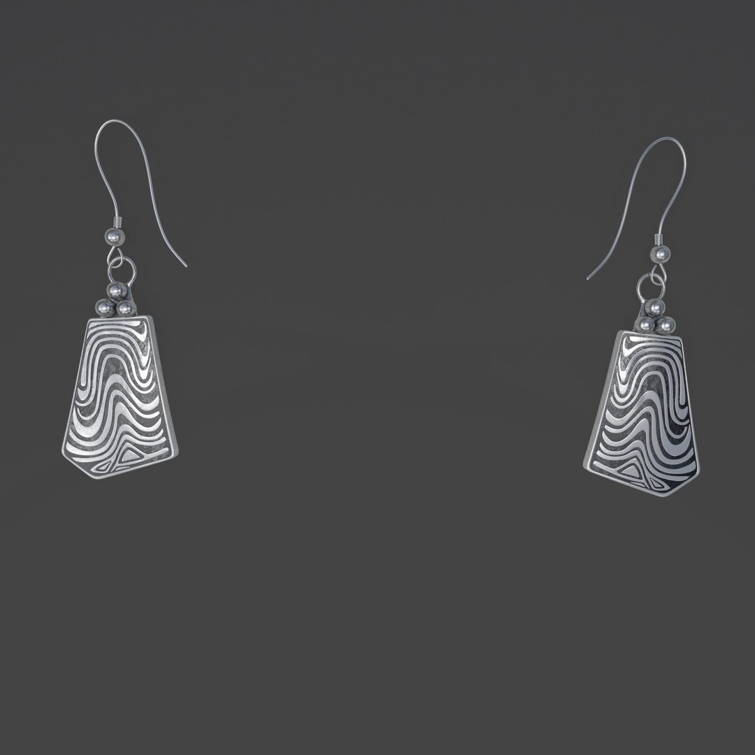 3d Model Set Silver