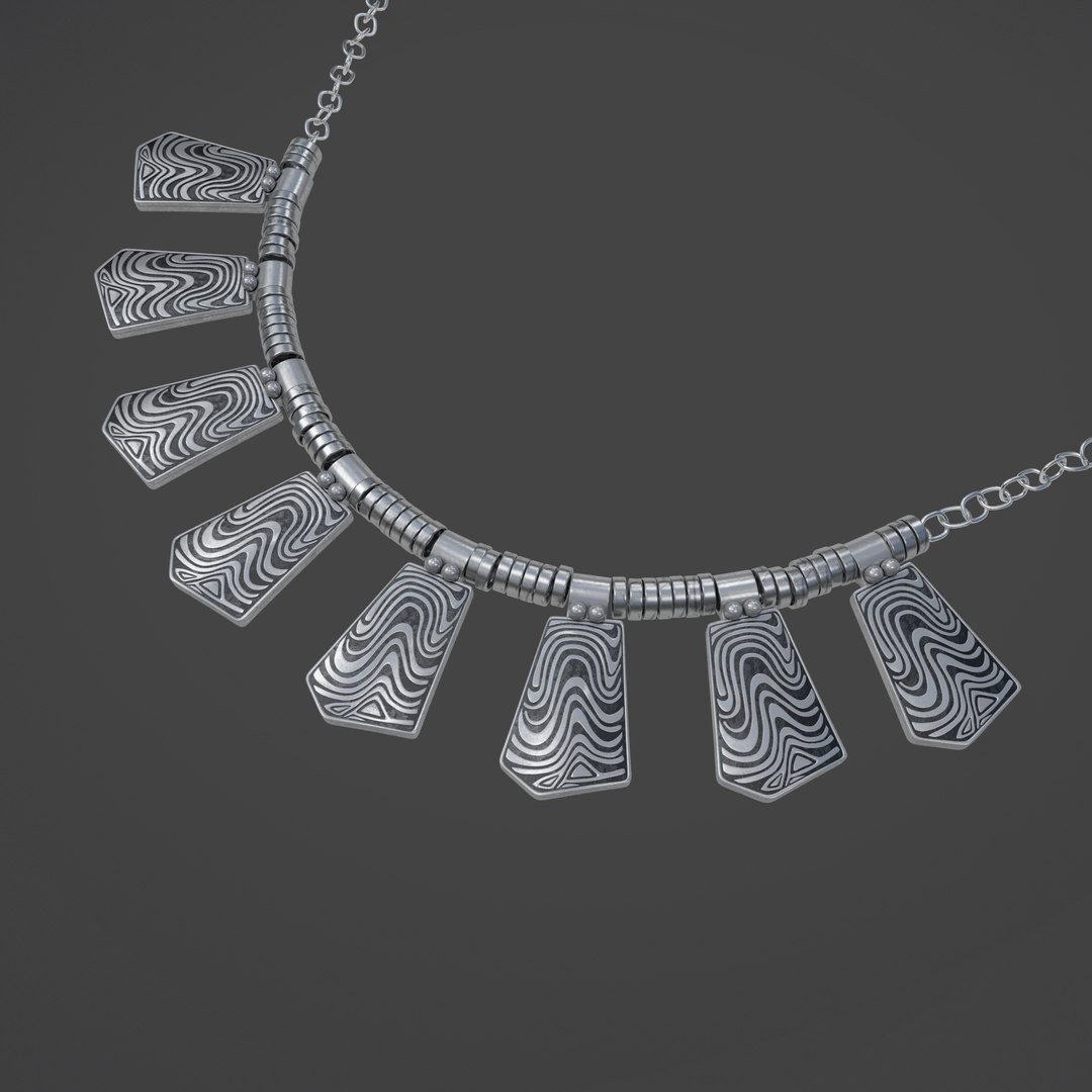 3d Model Set Silver